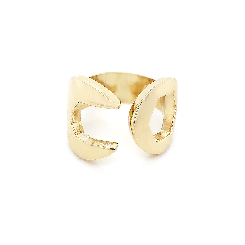 9K Yellow Gold Spanner Wrench Ring – Sonny's Jewellers