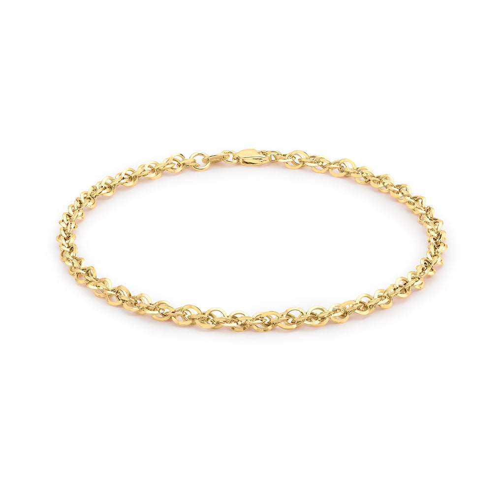 9K Yellow Gold 60 Hollow DC Chain Bracelet/ 7.5" – Sonny's Jewellers