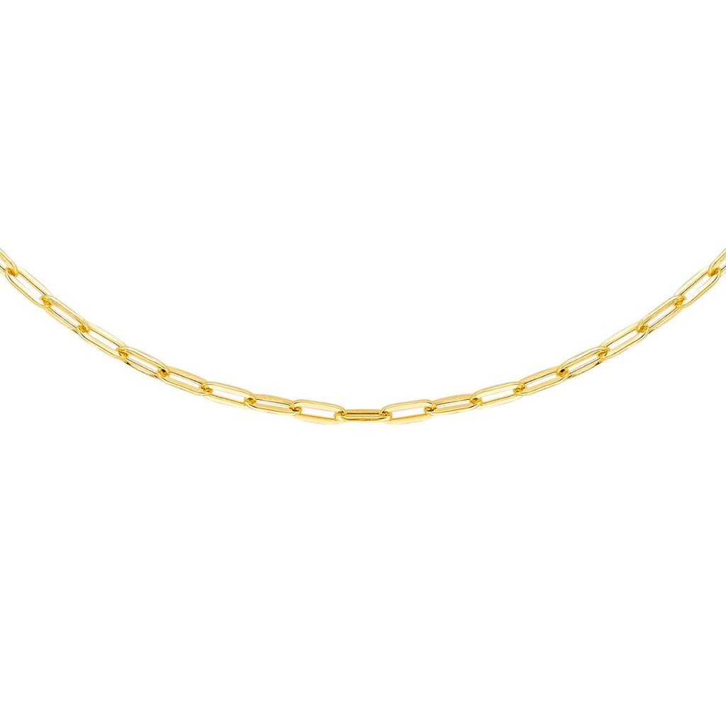 9K Yellow Gold Small Paper Clip Chain 20" – Sonny's Jewellers